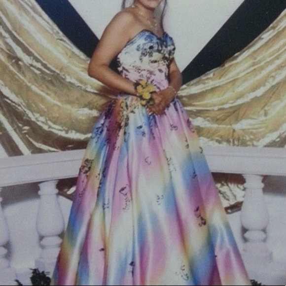 Dresses | Pastel Rainbow Prom Dress | Poshmark
